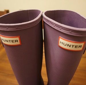 Hunter | Shoes | Rare Matte Textured Purple Hunter Boots Uk4us5 | Poshmark